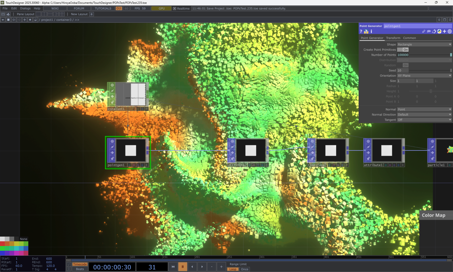 【TouchDesigner】POPsで作るパーティクル入門：Unity VFX Graph経験者向け補足あり | 1→10 lab / ワンテンラボ
