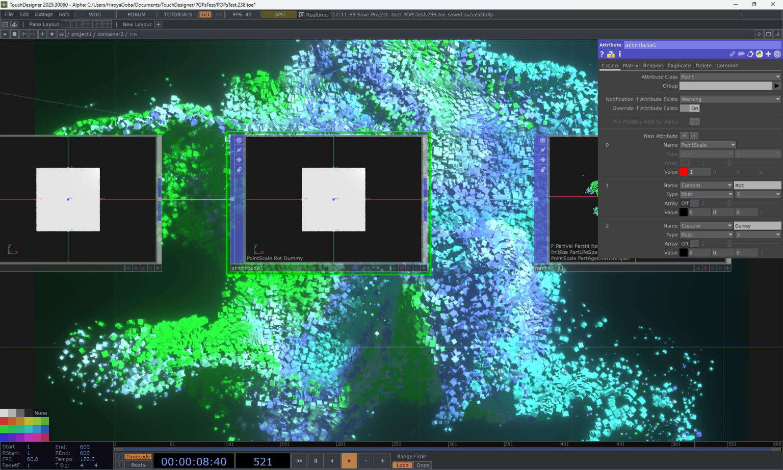 【TouchDesigner】POPsで作るパーティクル入門：Unity VFX Graph経験者向け補足あり | 1→10 lab / ワンテンラボ
