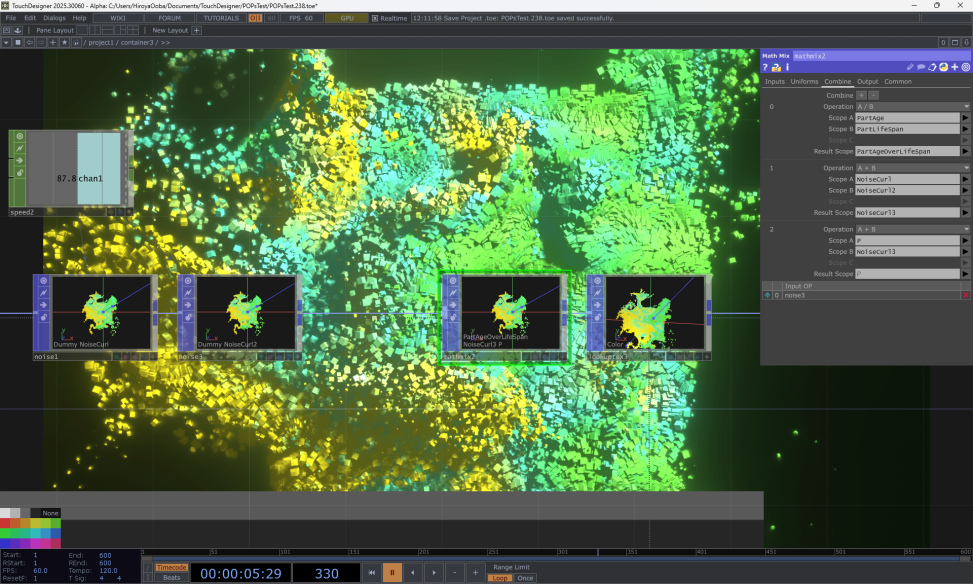 【TouchDesigner】POPsで作るパーティクル入門：Unity VFX Graph経験者向け補足あり | 1→10 lab / ワンテンラボ